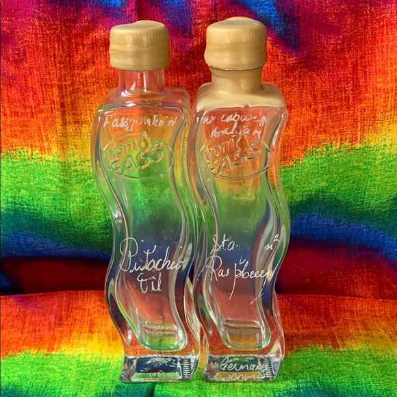 Vom Fass | Dining | Vom Fass Glass Set Of 2 Wavy Design Pistachio Oil ...